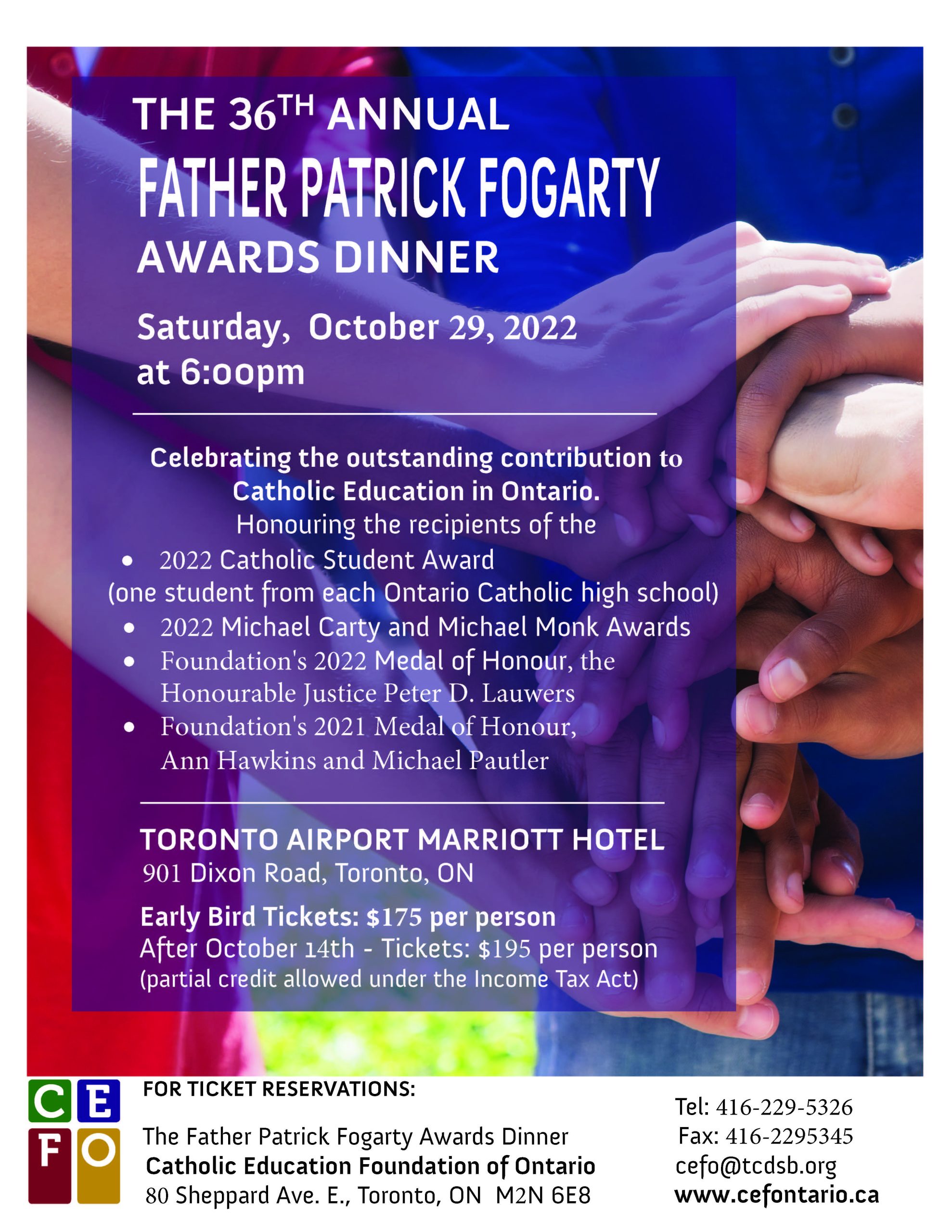 Fr. Patrick Fogarty Awards Dinner – Catholic Education Foundation of ...